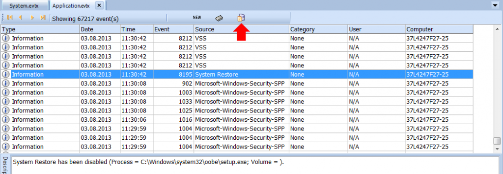 Event Log Explorer Forensic Edition Preview | Event Log Explorer blog