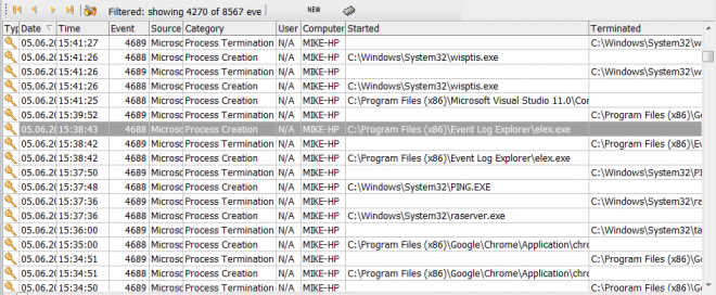 Process tracking with Event Log Explorer | Event Log Explorer blog