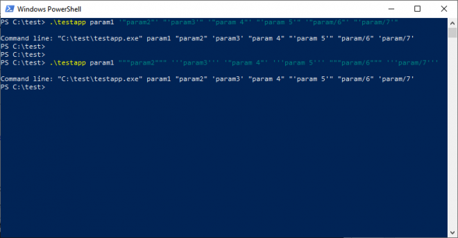 PowerShell may spoil command-line arguments when running external ...
